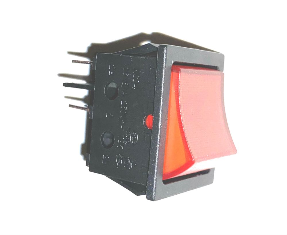 201018001, ROCKER SWITCH, KCD14, RED (engine kill) - LE