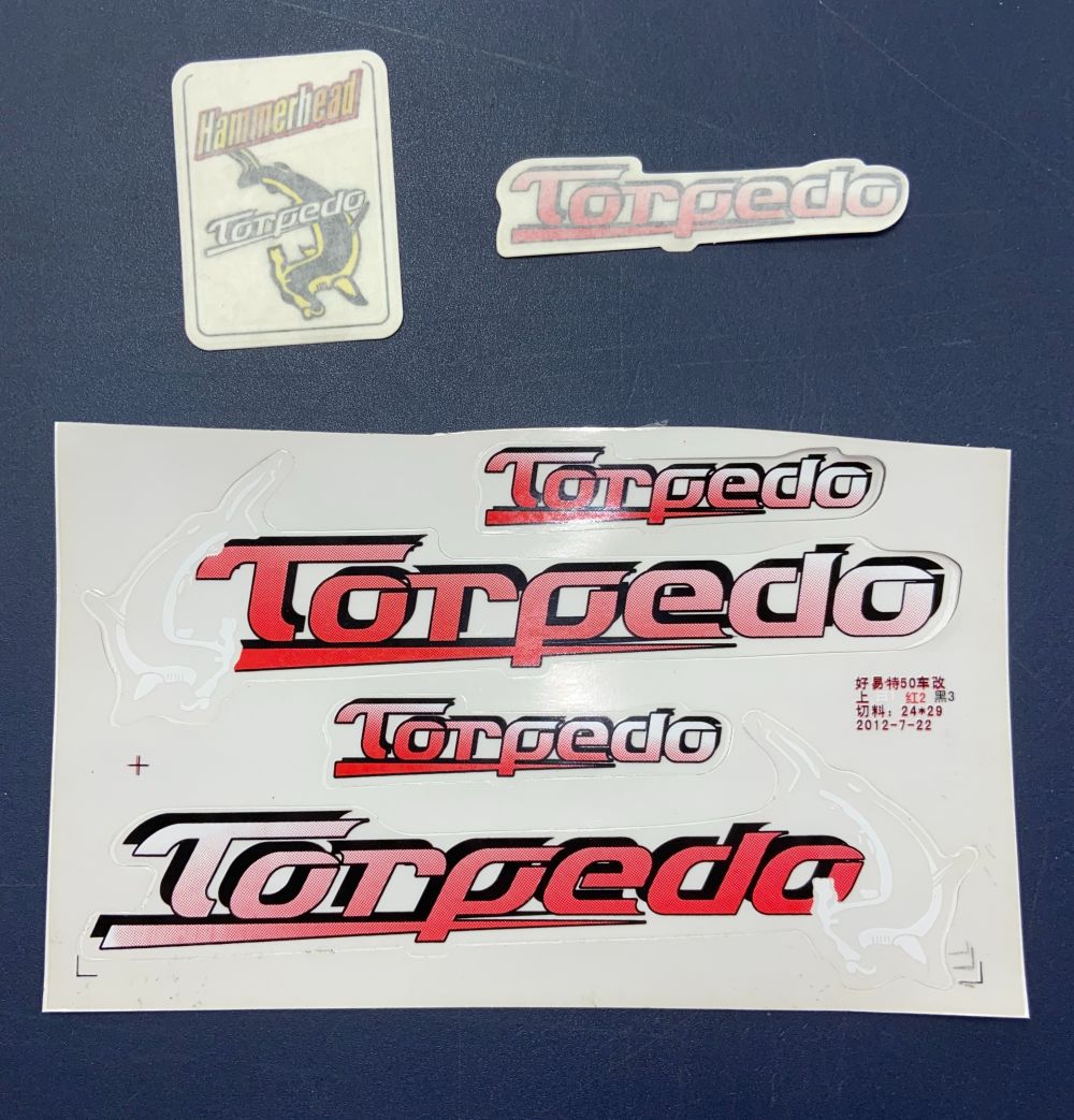 21-1209-00, Torpedo Sticker Set (sides and front)